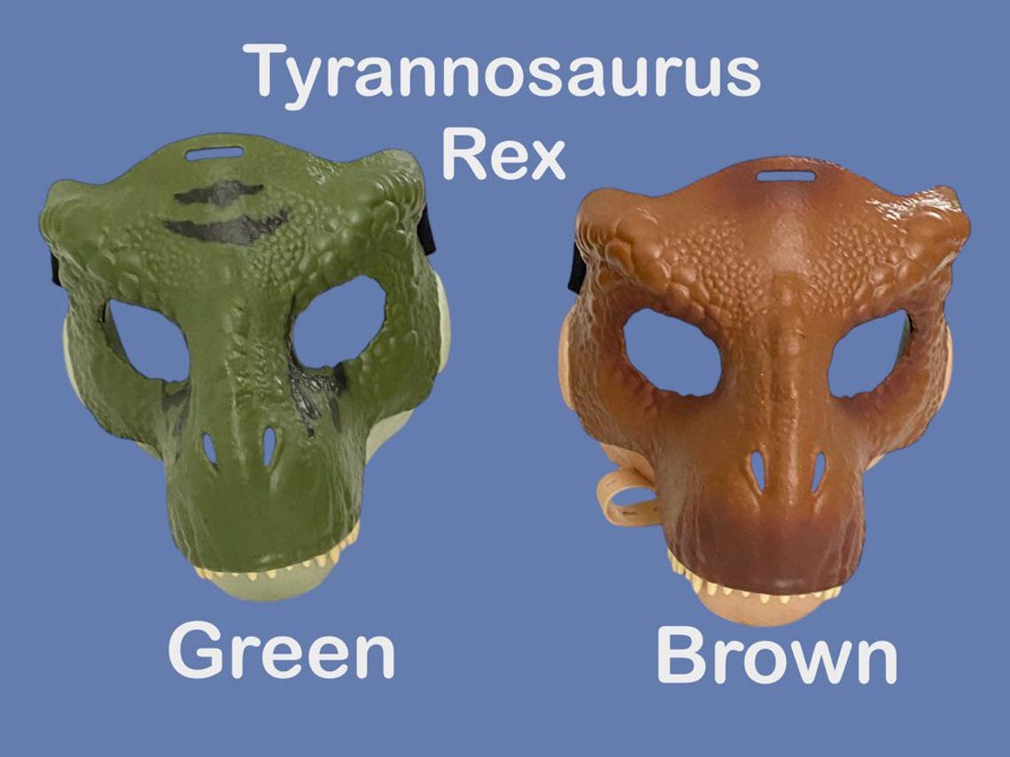 Dino Mask Base Plain Blank DIY Raptor Velociraptor T-rex Tyrannosaurus ...
