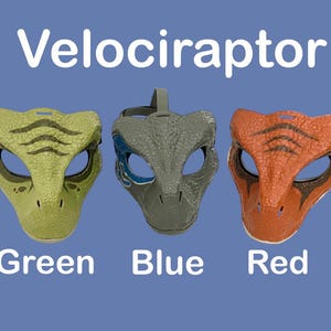 Dino Mask Base Plain Blank DIY Raptor Velociraptor T-rex Tyrannosaurus ...