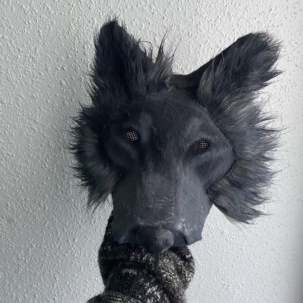 Grey Wolf Therian Mask - Etsy