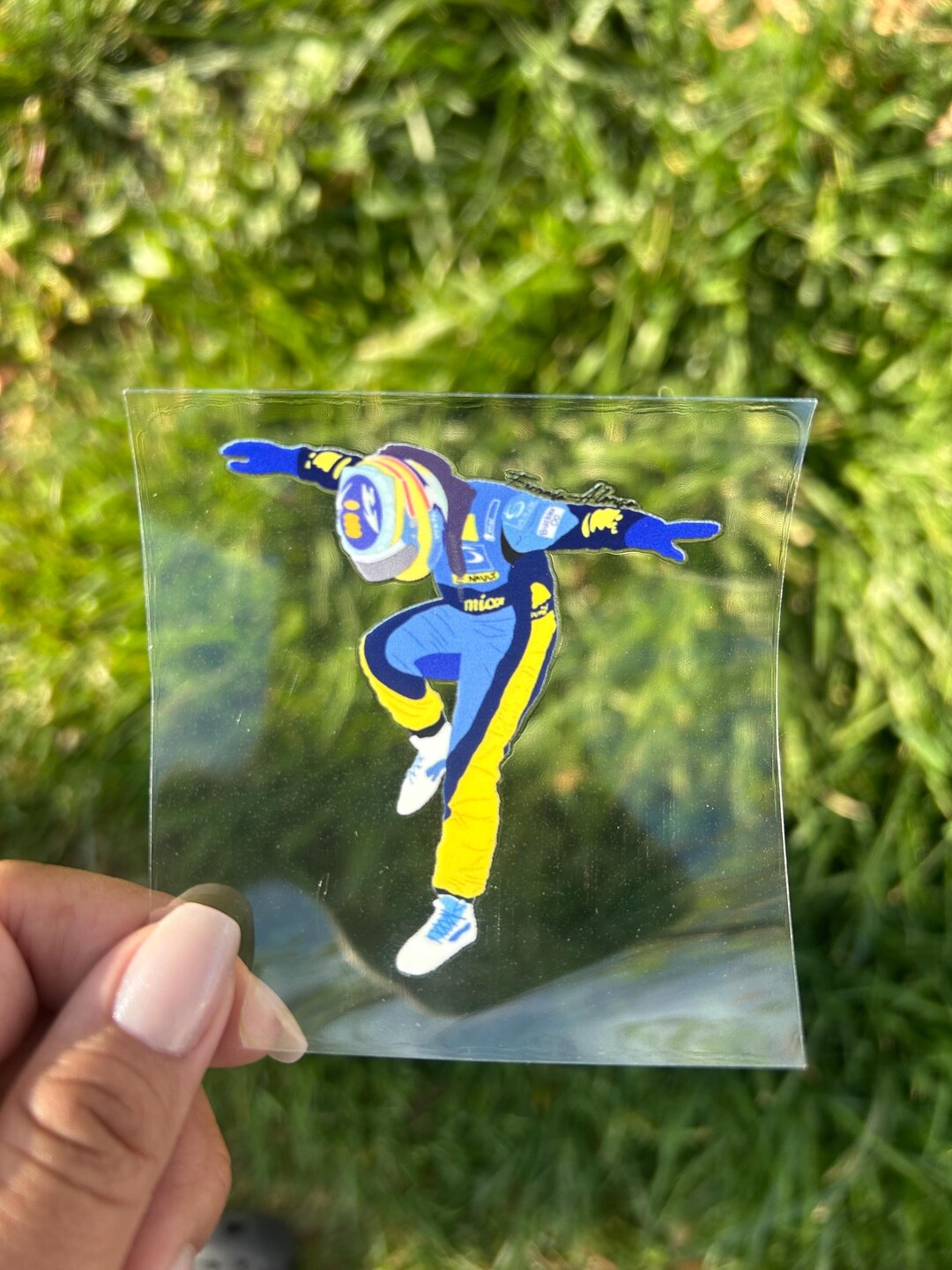 Fernando Alonso Spanish Racing Driver Inspired Sticker #14, Premium ...