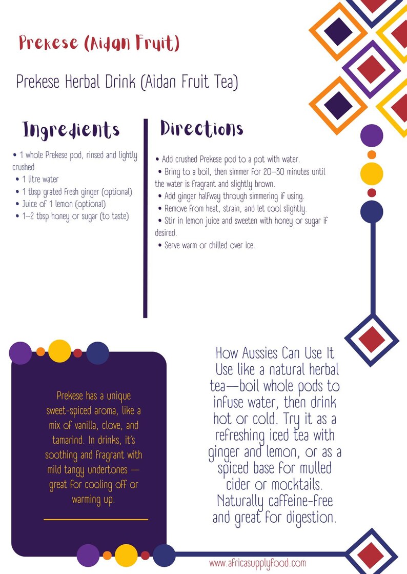 Prekese (aidan Fruit) – Aromatic West African Pod for Soups, Stews ...