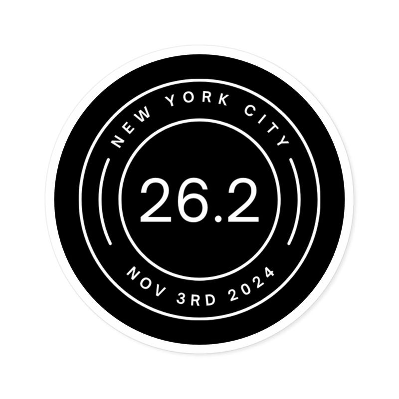 Marathon Sticker - Etsy