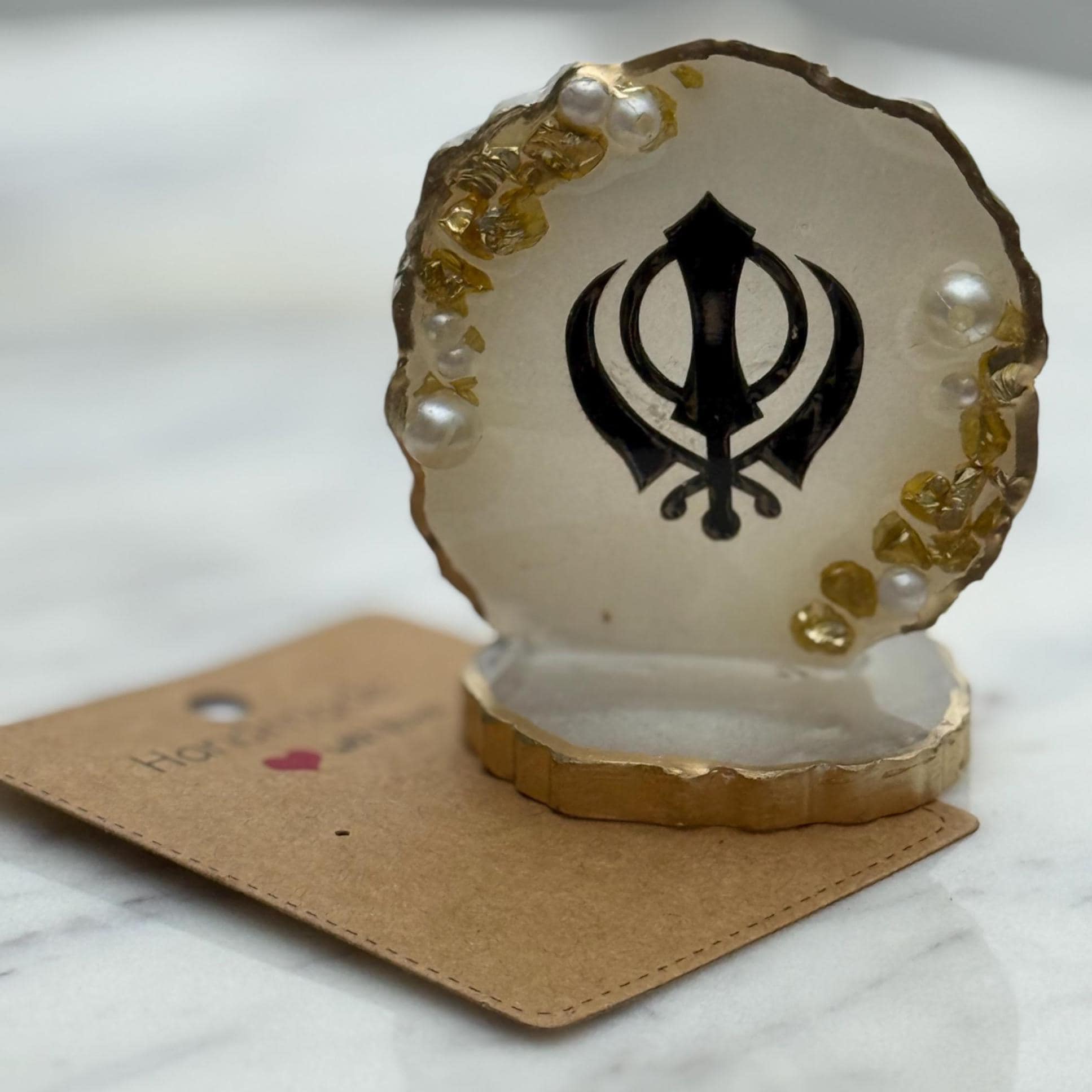 Khanda- Sikh Symbol Stand/indian Gift/ Housewarming Gift/religious Gift ...