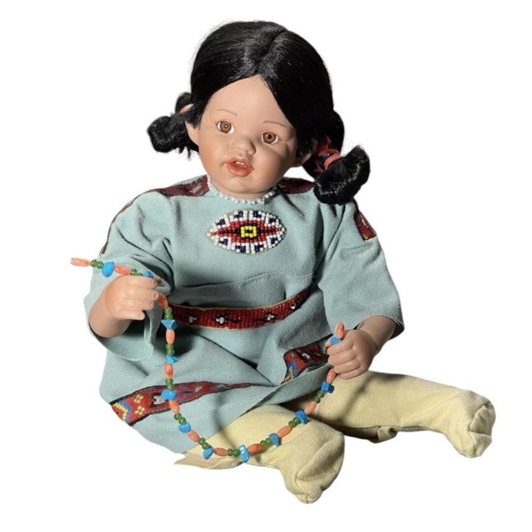Vintage Danbury Mint Wind Song Native American Porcelain Doll NIB - Etsy