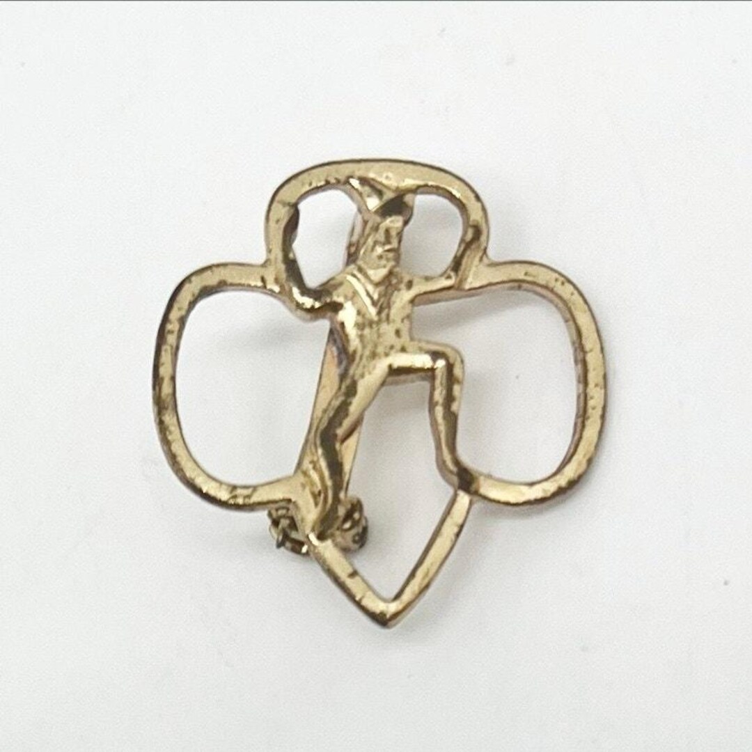 Vintage 1950s Girl Scout Brownie Dancing Pixie Gold Tone Pin - Etsy