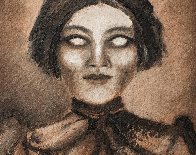 INSTANT DOWNLOAD of Original Oil Painting of Spooky Soulless Victorian ...