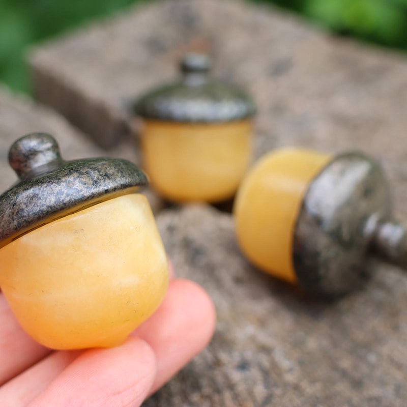 Carved Acorns - Etsy