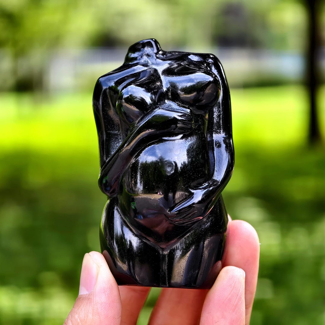 3.1" Natural Obsidian Goddess Model,quartz Crystal Goddess,crystal ...
