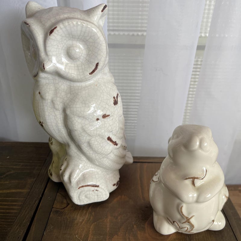 Ceramic Owl Sculpture - Etsy