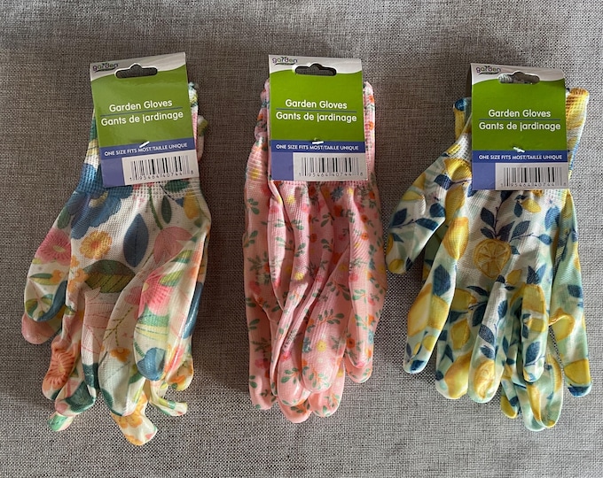 Floral Gardening Gloves - Multiple Colors - One Size Fits Most - Etsy