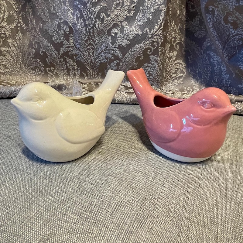 Ceramic Bird Planters - Etsy