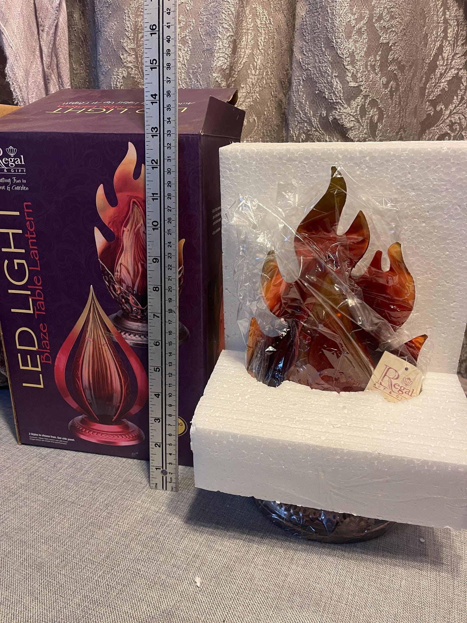 LED Flame Table Lantern by Regal Art & Gift | Blaze Light Fire Lamp ...