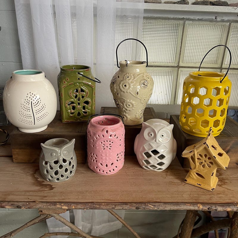 Ceramic Lantern - Etsy