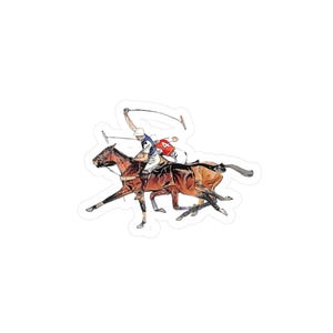 Vintage Polo Players Vinyl Decal Sticker - Etsy