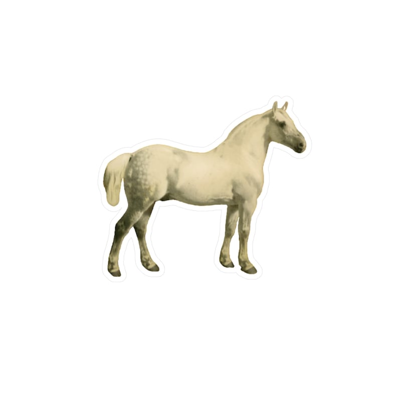 Vintage Percheron Kiss-cut Vinyl Decal - Etsy