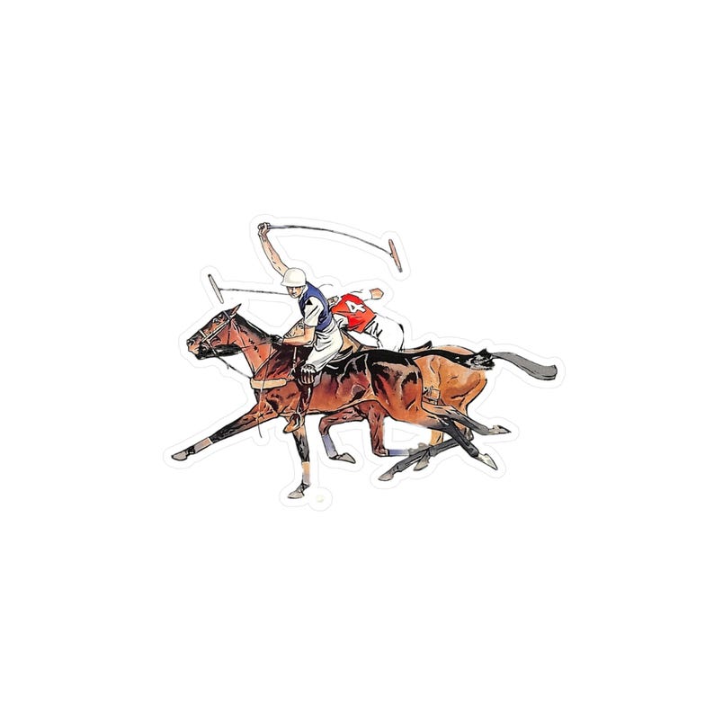 Vintage Polo Players Vinyl Decal Sticker - Etsy