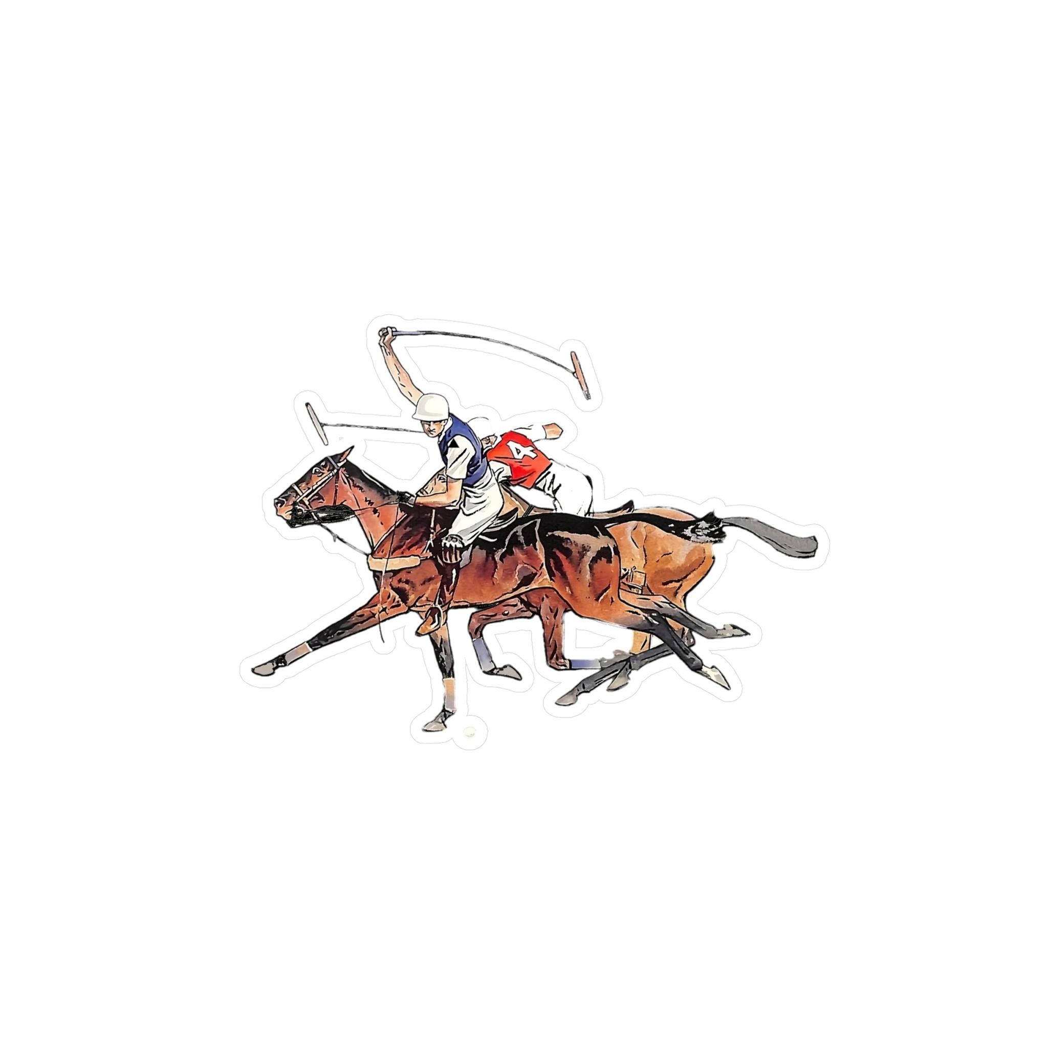 Vintage Polo Players Vinyl Decal Sticker - Etsy
