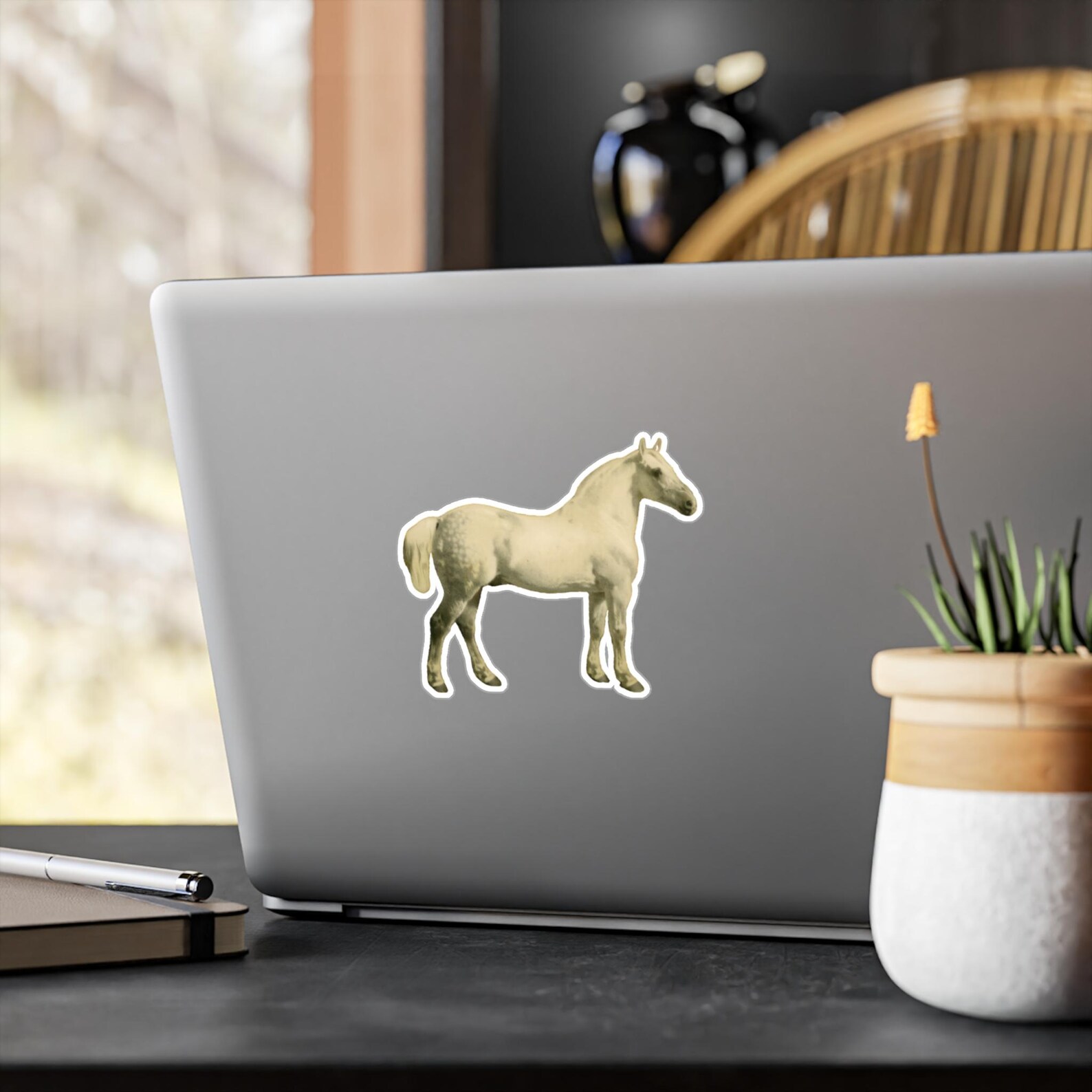 Vintage Percheron Kiss-cut Vinyl Decal - Etsy