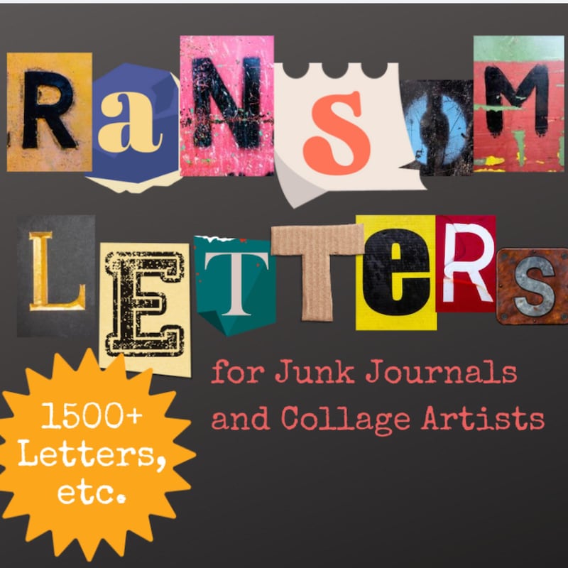 Cutout Magazine Letters - Etsy