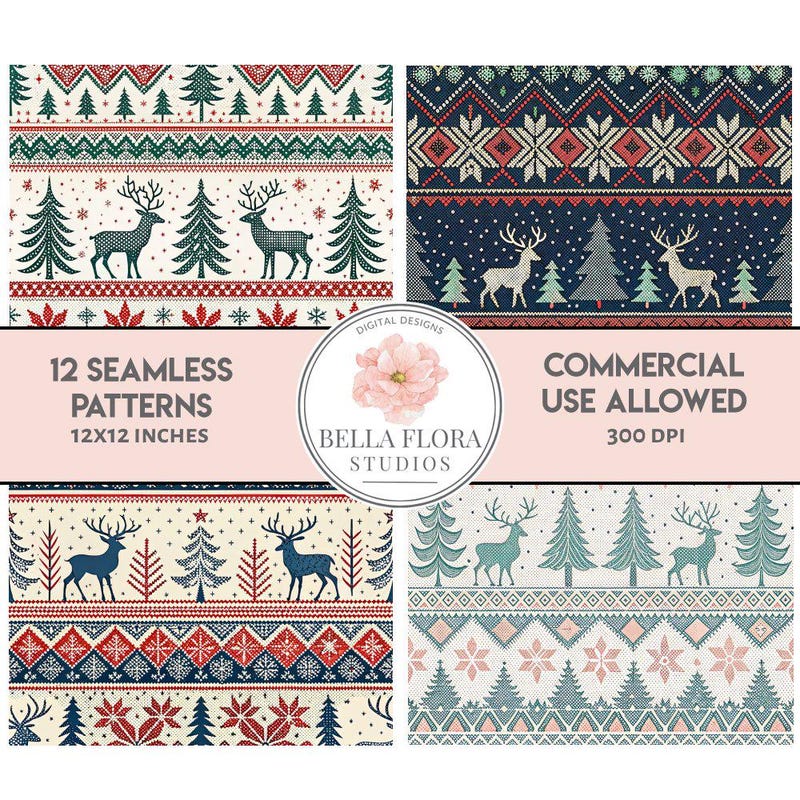 12x12 Christmas Fabric - Etsy UK