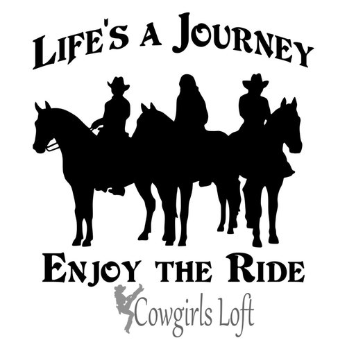 Horse Trailer Decal Trail Riding Lifes a Journey - Etsy
