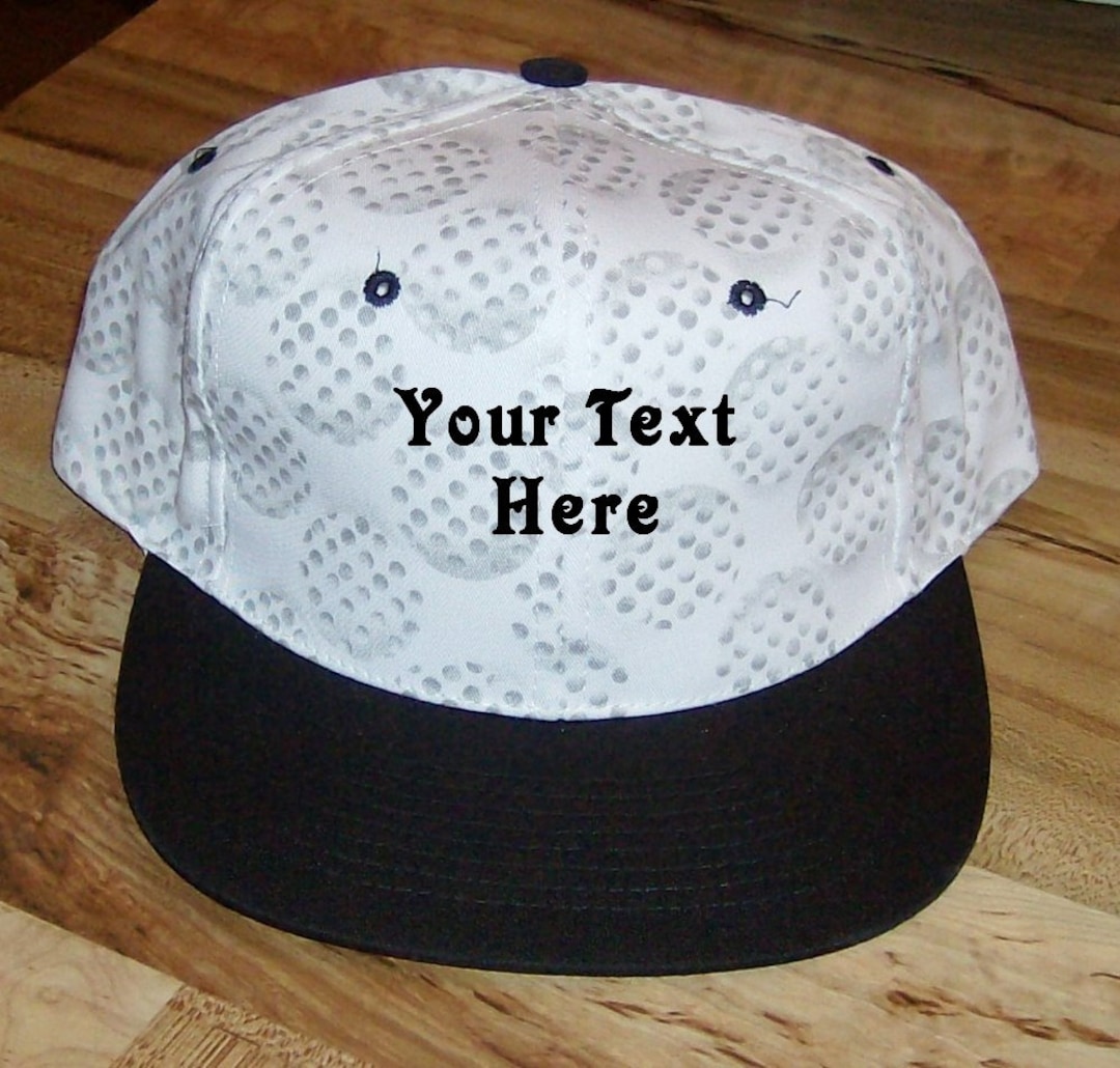 Custom Golf Cap Hats - Unique 90's Golf Ball Cap - Personalize With ...