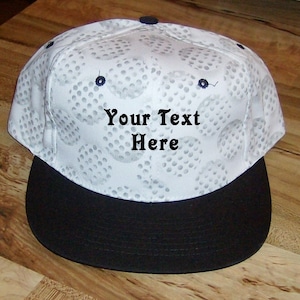 Custom Golf Cap Hats - Unique 90's Golf Ball Cap - Personalize With ...