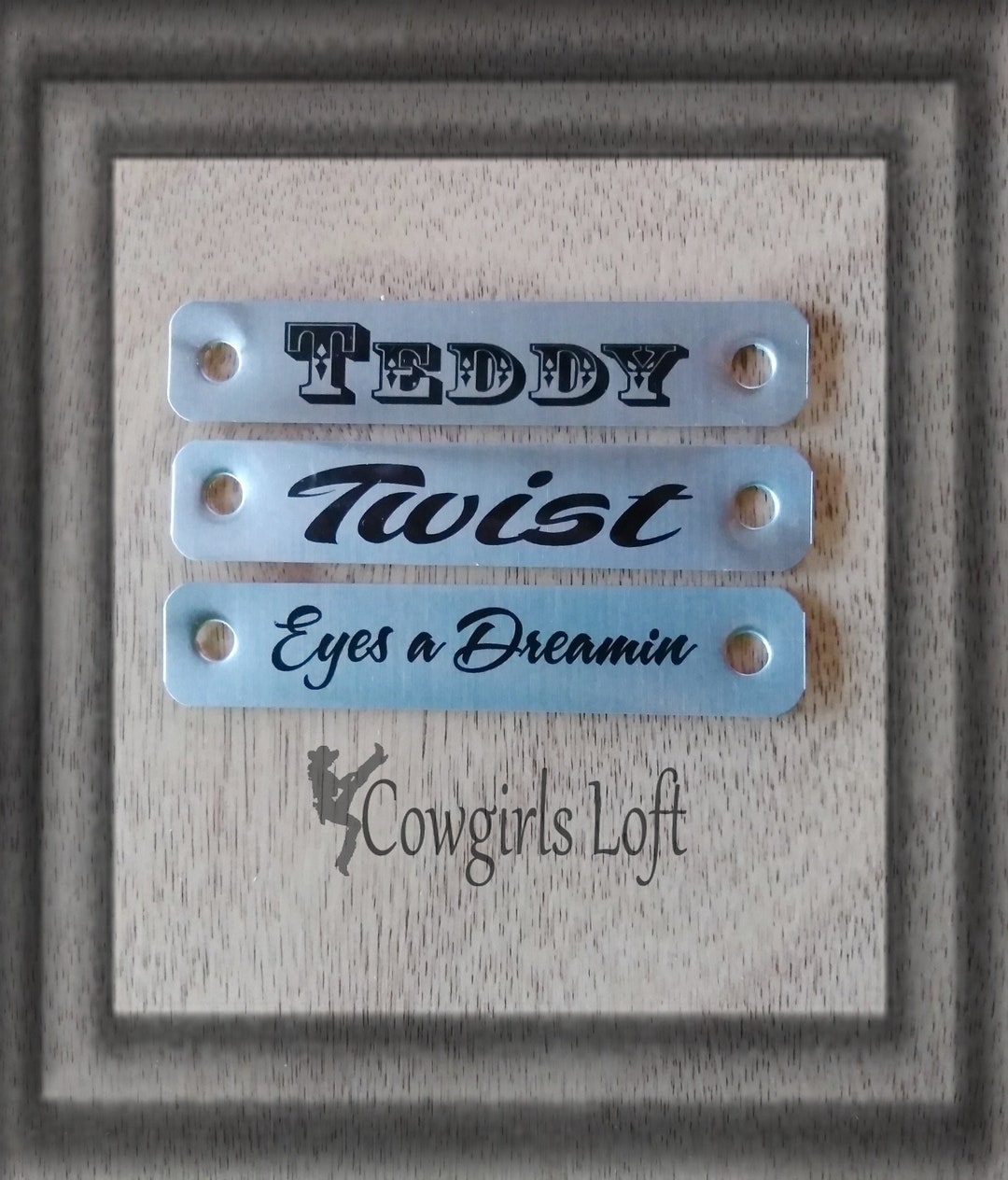 Personalized Stainless Steel Horse Halter Name Plate: Saddle & Bridle ...