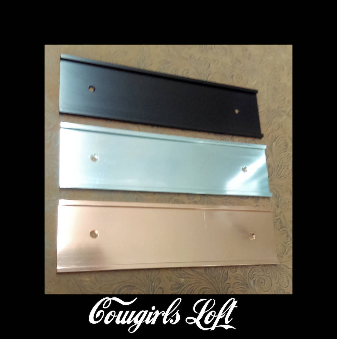 Sign Holder 2 in X 8 in Slide in Wall Black Gold Silver Sign Door ...