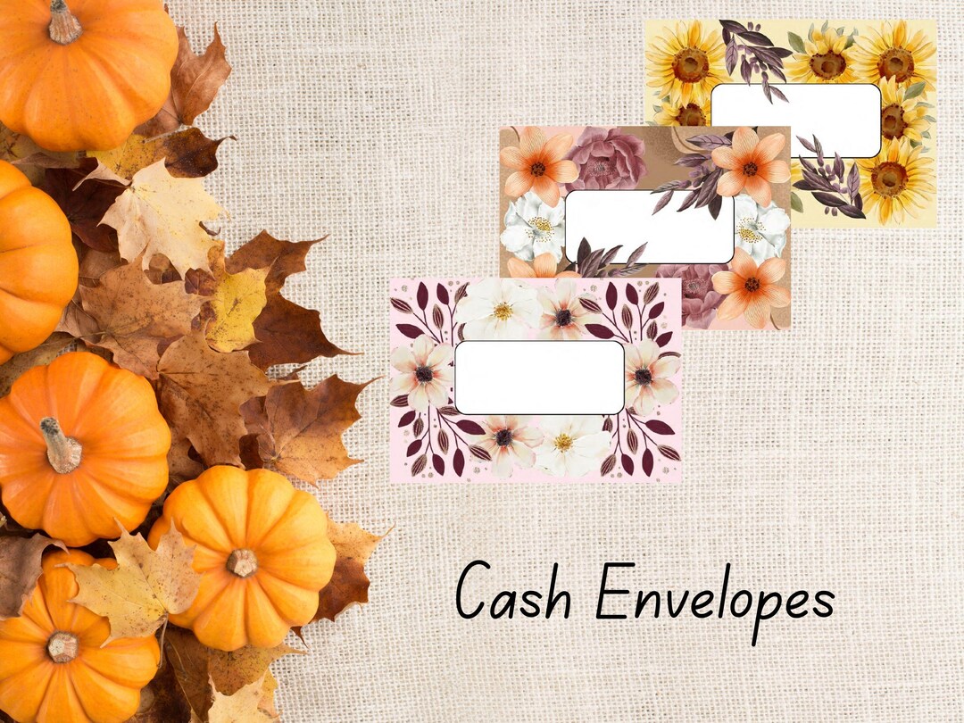 Fall Cash Envelopes - Etsy