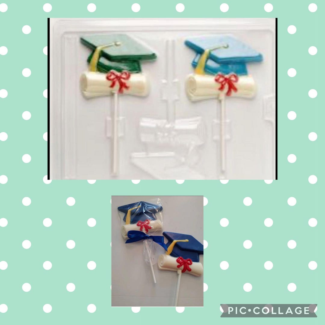 Chocolate Graduation Cap & Diploma Chocolate Lollipops!!! - Etsy