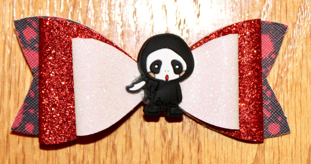 Scream Ghostface Baby Hair Bows Horror Hair Clips Scream Hair Pieces ...