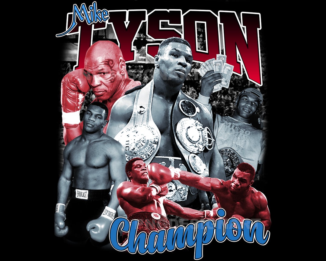 Mike Tyson PNG, Iron Mike Vintage Tshirt Design, Boxing Sport Legend T ...