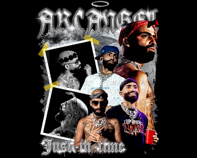 Arcangel Png , Ready to Print, Printable Design, Hiphop Artist, 90s ...