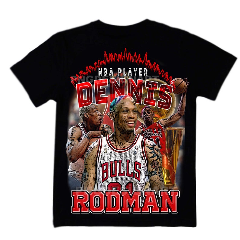 Dennis Rodman Basketball PNG Print Ready for Sublimation Printing DTG ...
