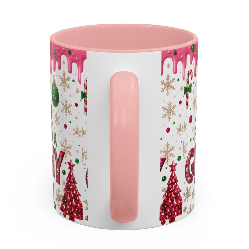 Funny Grinch Christmas Mug: Pink Drip Design - Etsy