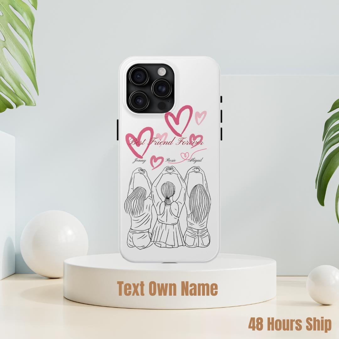 Personalized Best Friend Phone Case,custom Name Friendship Gift With ...