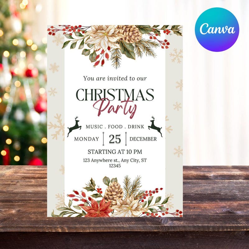 Christmas Invitation - Etsy
