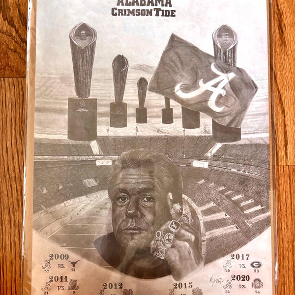 Nick Saban - Etsy