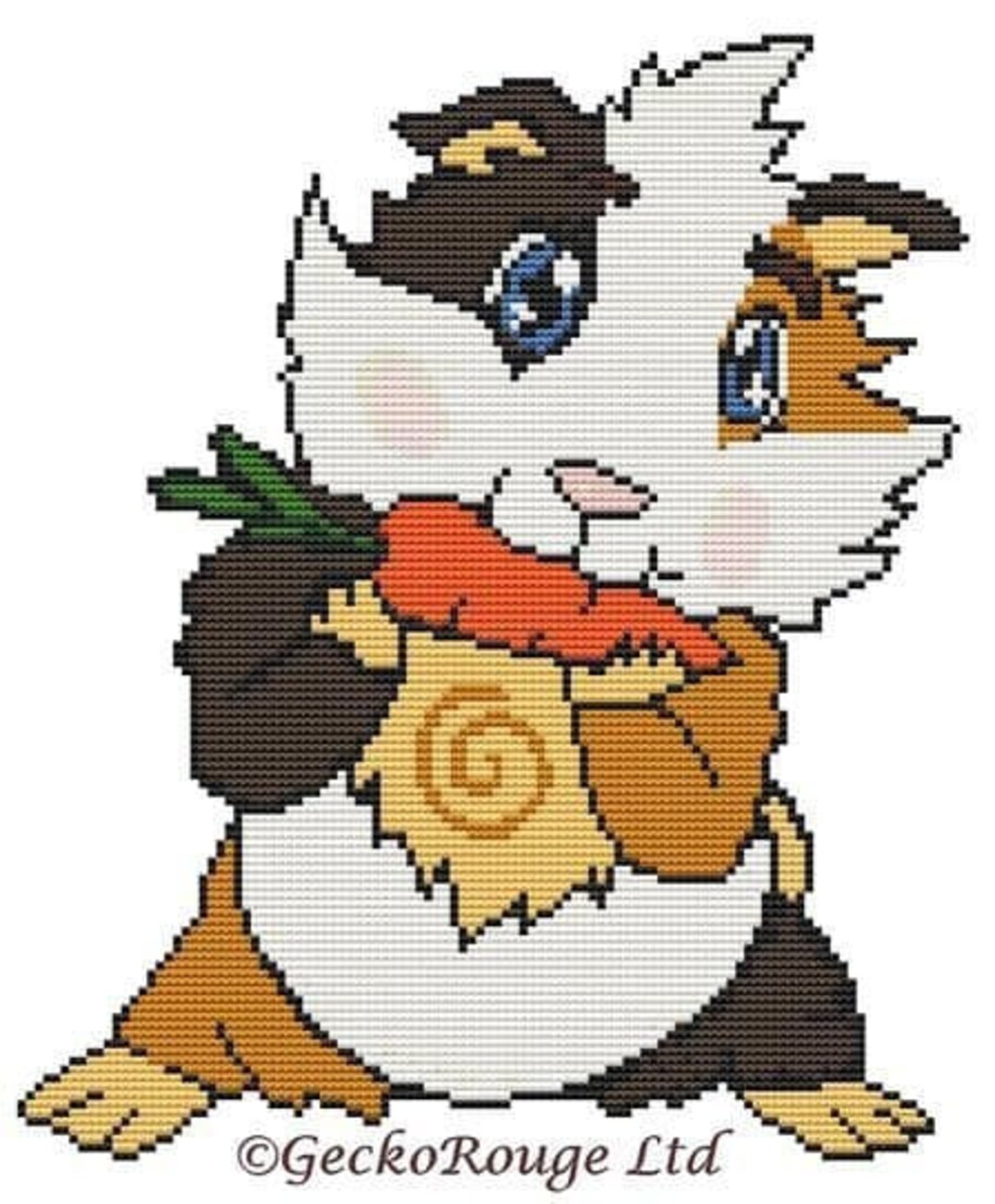 Guinea Pig, Gus by Swirlies World Modern Cross Stitch Art Kit - Etsy