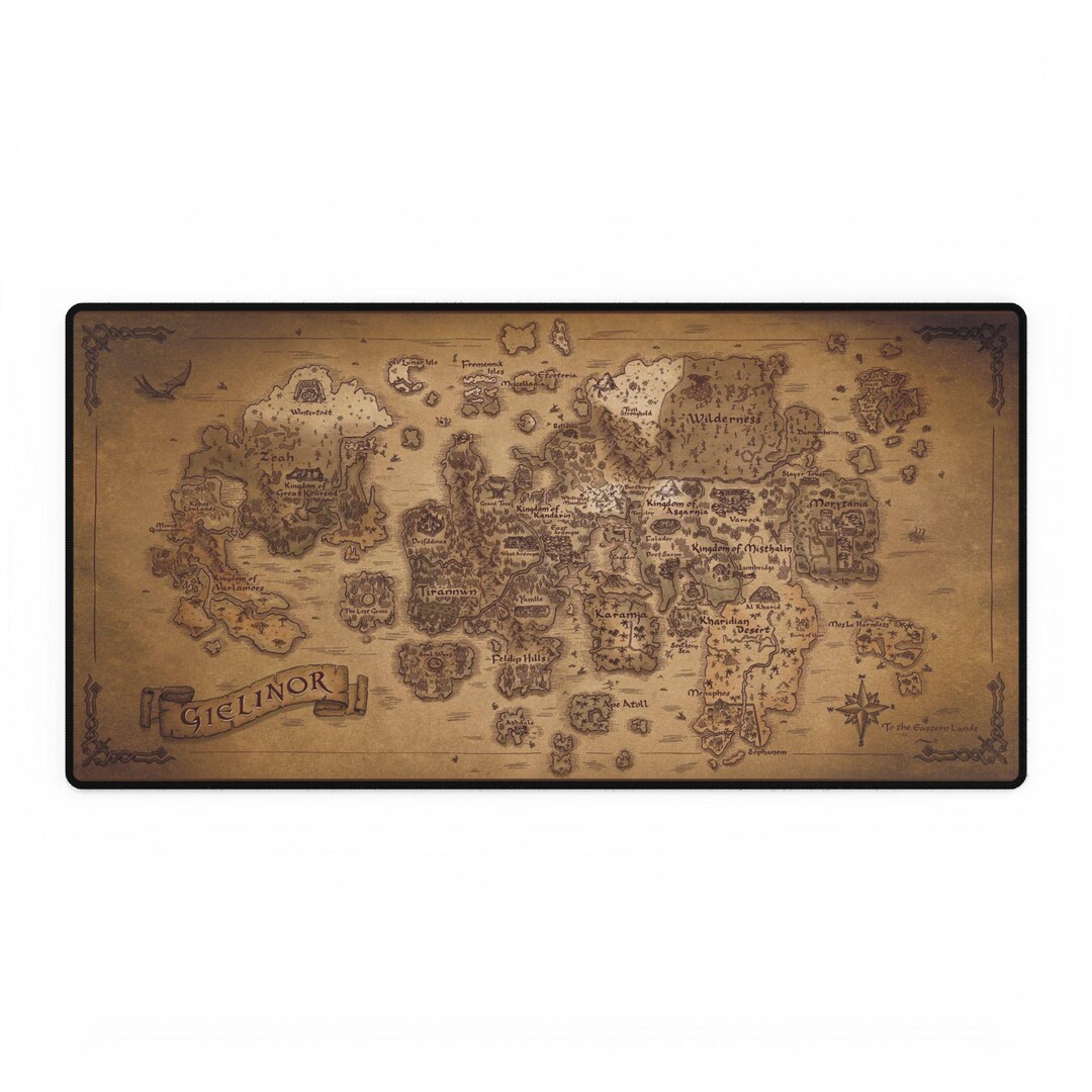 OSRS Oldschool Runescape Worldmap Gaming Desk Mat Mousepad, Nostalgic ...
