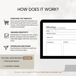 Meeting Planner, Daily Planner Organizer, Agenda Book, Business Planner ...