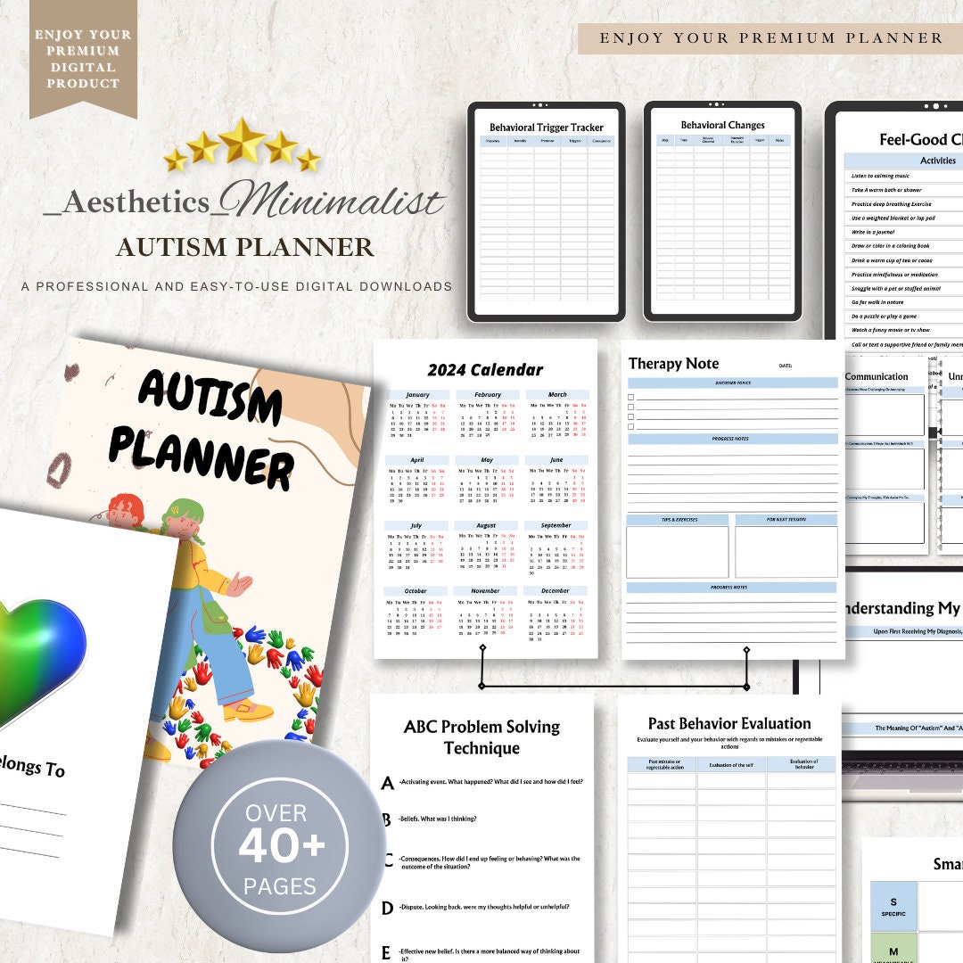 Autism Support Planner, Inclusive Planner, Sensory-friendly Planner ...