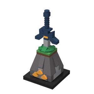 Mini LEGO Master Sword Digital Building Instructions Only - Etsy