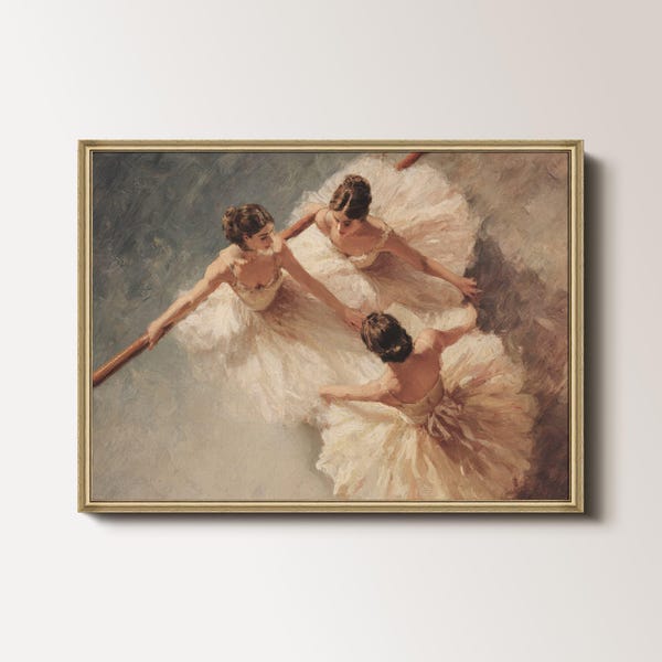 Ballerina Painting - Etsy UK