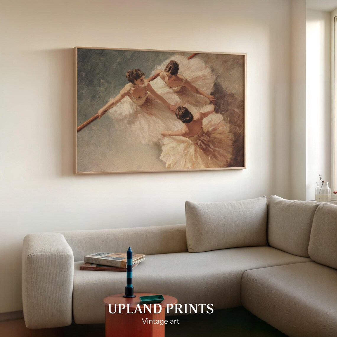 Ballerina Painting Digital Download, Ballet Wall Art Print, Neutral ...