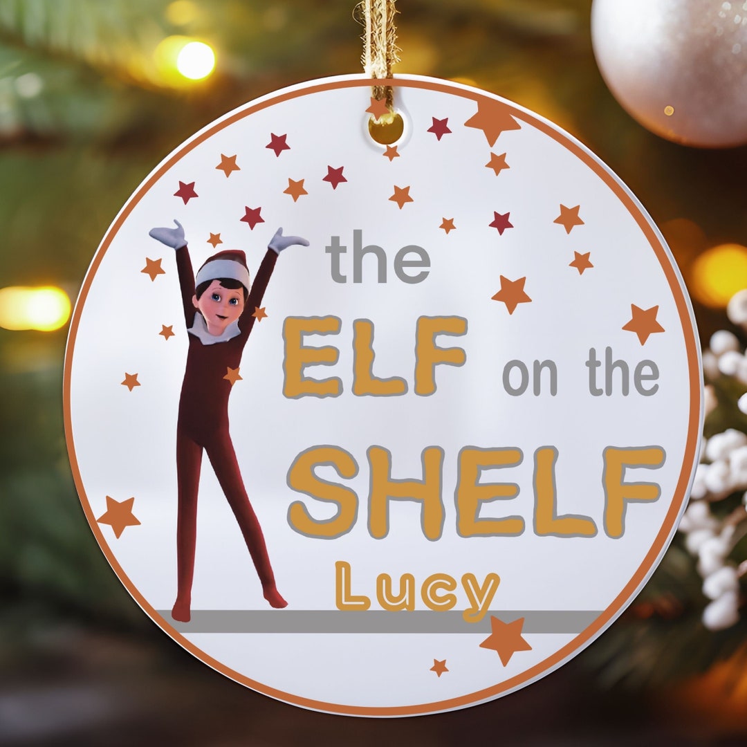 Personalized Elf Ornament Custom Christmas Decoration, Family Holiday ...