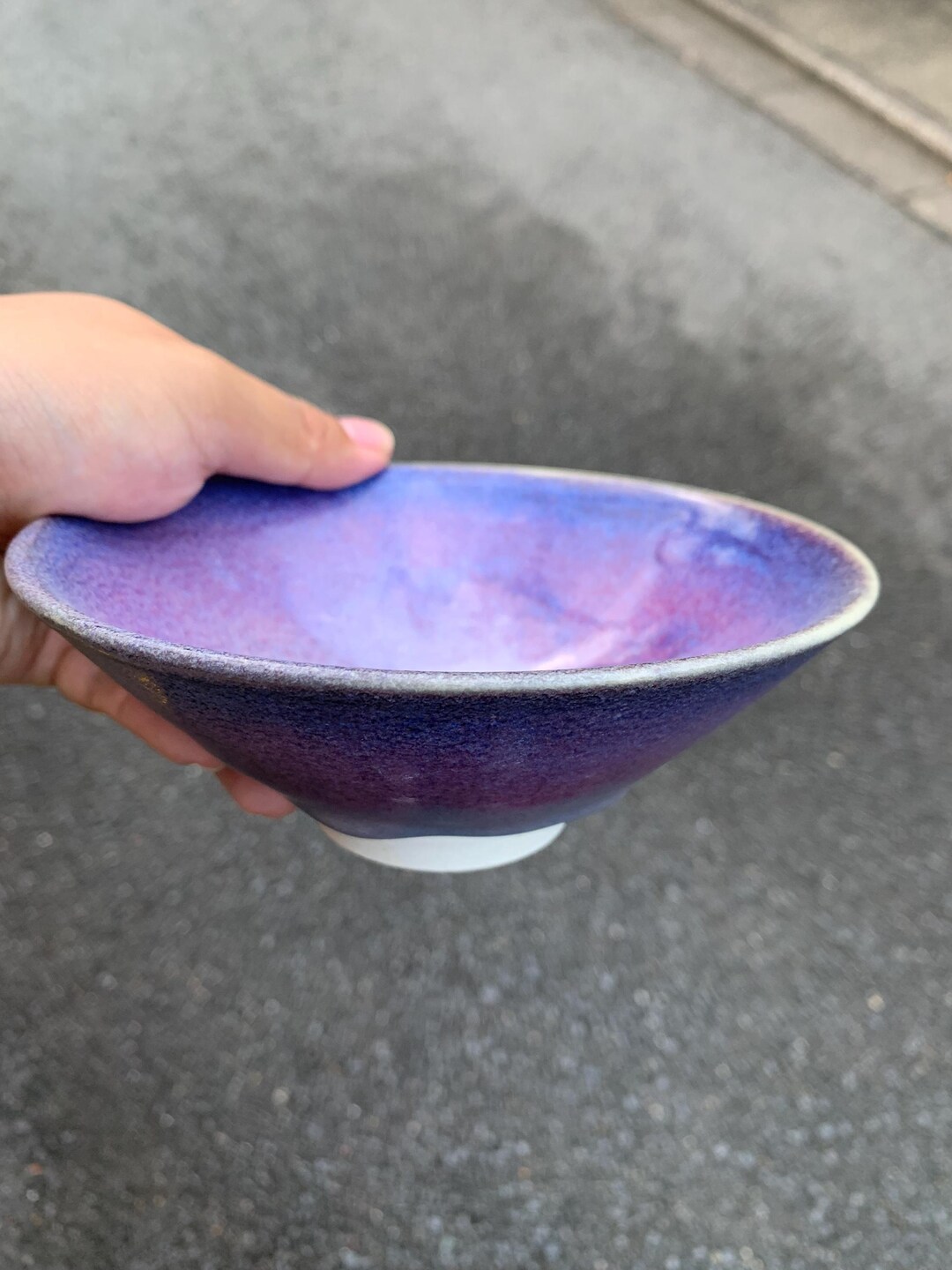 Japanese Purple Tea Bowl, Macha Bowl, Multiple Use, Made in Kyoto ...