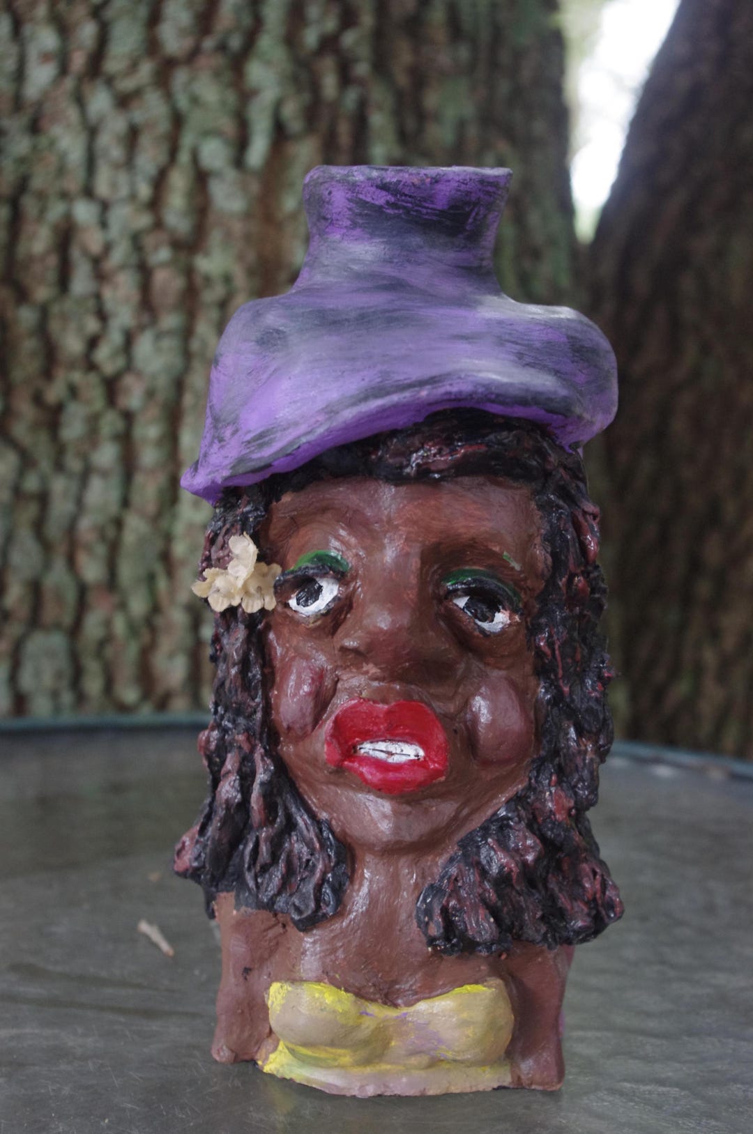 Unique Terracotta Face Jug - Etsy