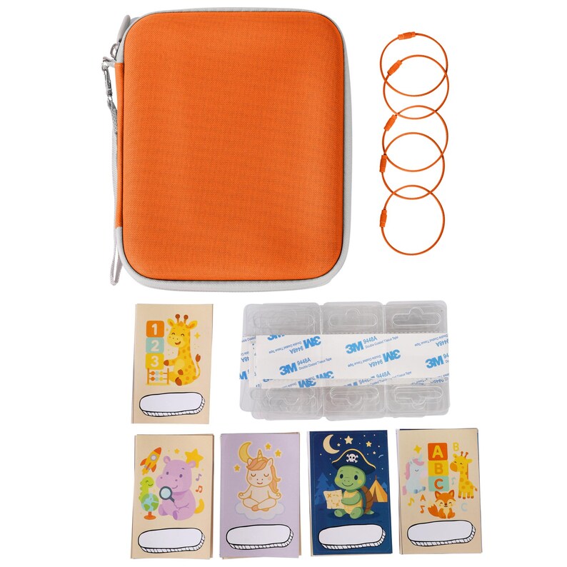 Yoto Card Carrying Case: 80-slot Travel Binder With Labels - Etsy